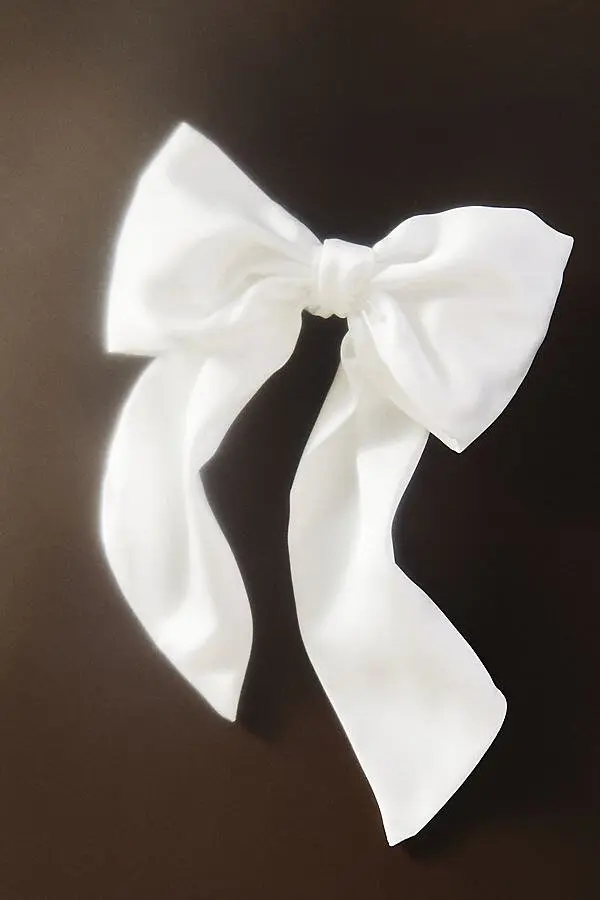 Bhldn Satin Bow - White