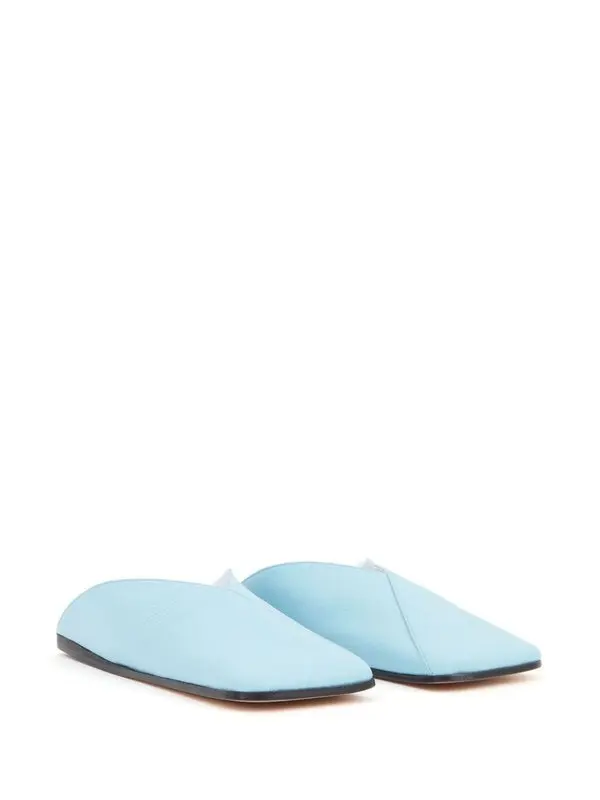 MAISON MARGIELA Japanese Leather Slides - Blue