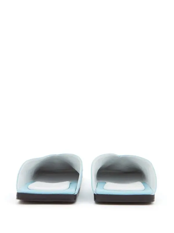 MAISON MARGIELA Japanese Leather Slides - Blue