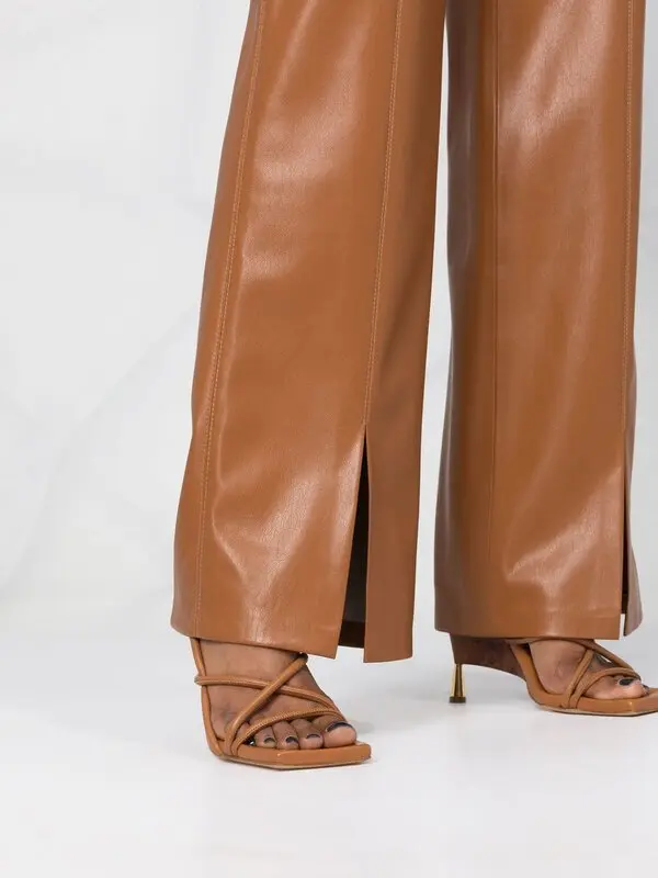 Nanushka Straight-leg Trousers With Curved Seam
