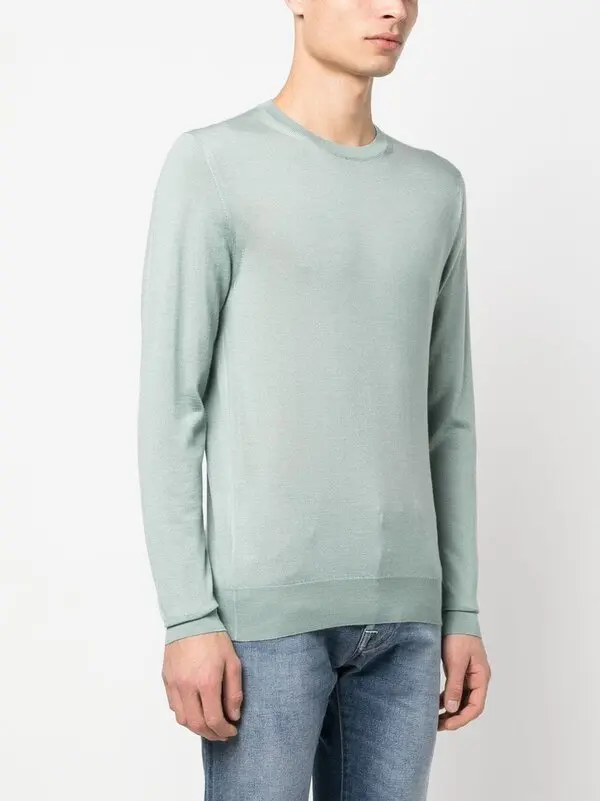 Fedeli Crew Neck Jumper - Green