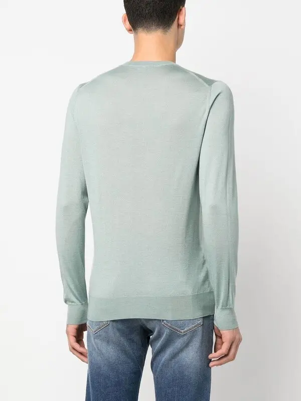 Fedeli Crew Neck Jumper - Green