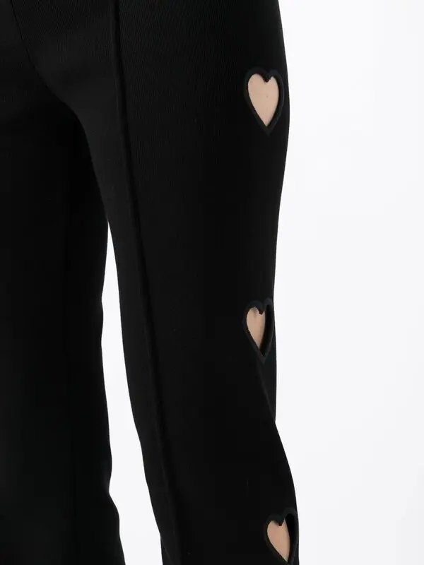 Mach & Mach Cut-out Flared Trousers