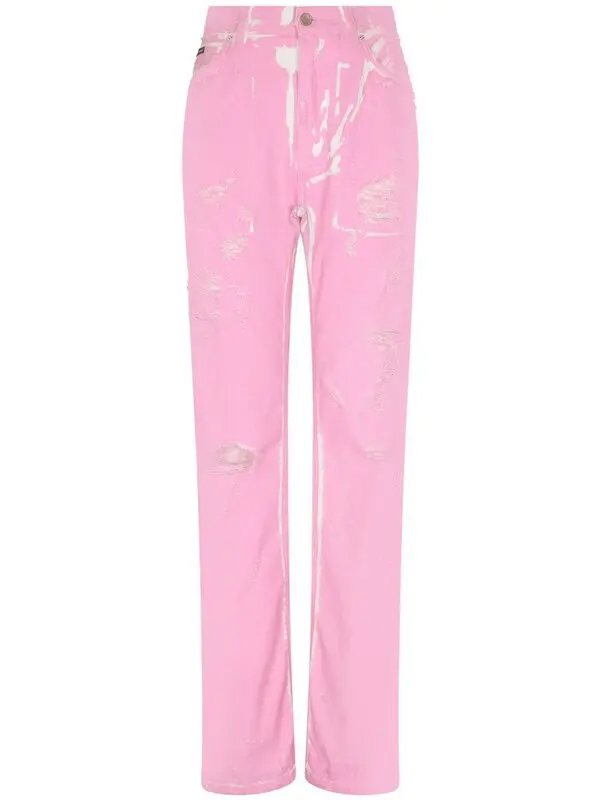 Dolce & Gabbana Distressed-detail Denim Jeans