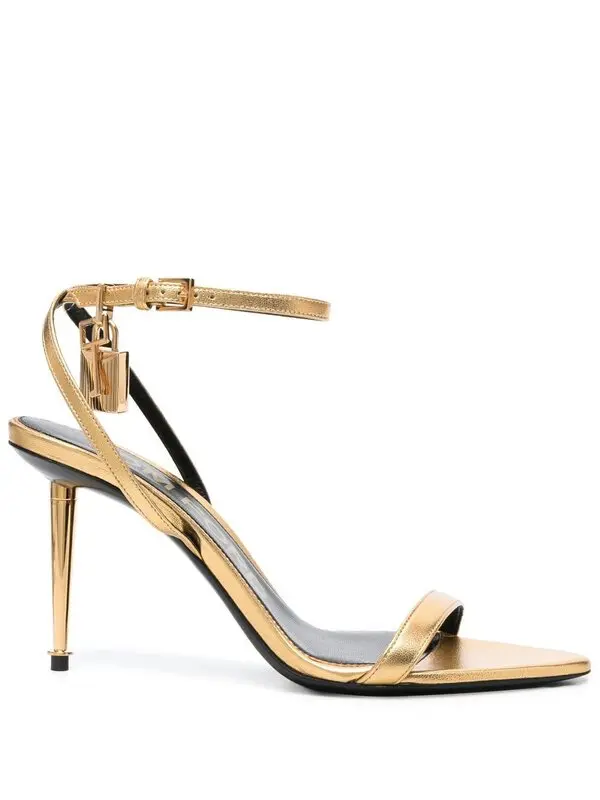 TOM FORD Padlock Leather Sandals
