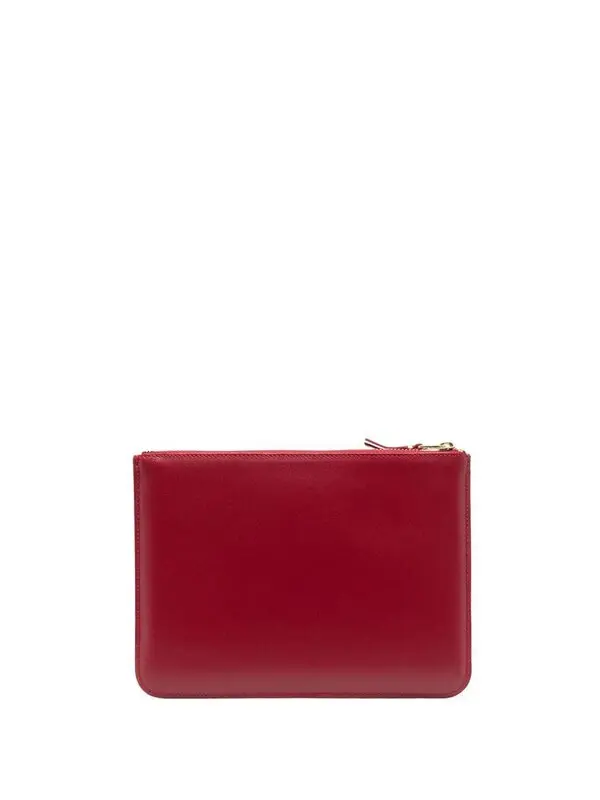 Comme Des Garçons Double-zip Leather Wallet - Red