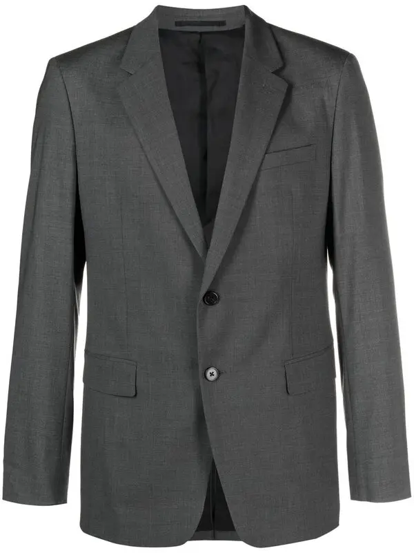 Theory Single-breasted Tailored Blazer - Grey
