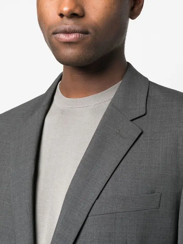 Theory Single-breasted Tailored Blazer - Grey