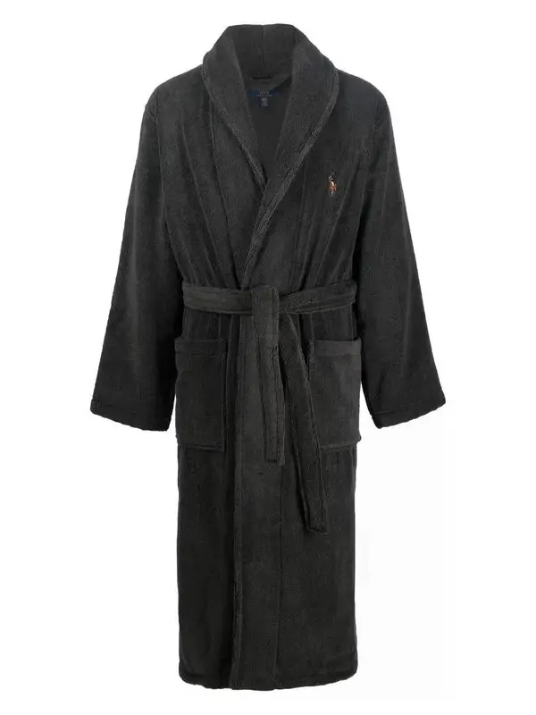 Polo Ralph Lauren Pony-motif Dressing Gown - Grey