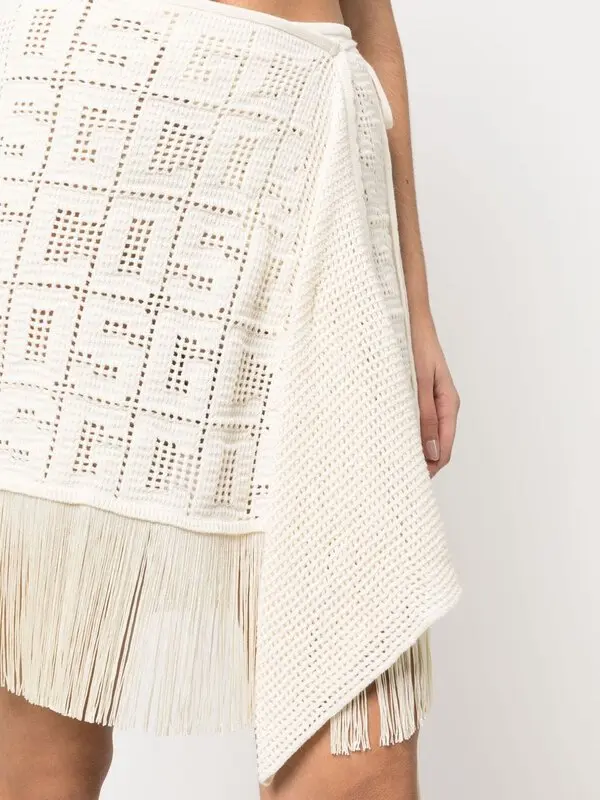 Gcds Crochet Monogram Mini Skirt