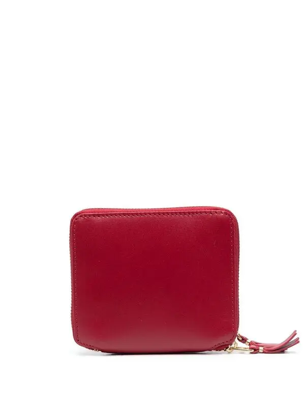 Comme Des Garçons External-pocket Leather Wallet - Red