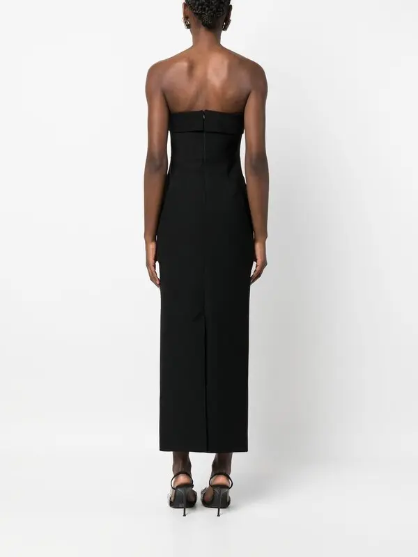 THE NEW ARRIVALS ILKYAZ OZEL Turn-up Detail Sleeveless Long Dress