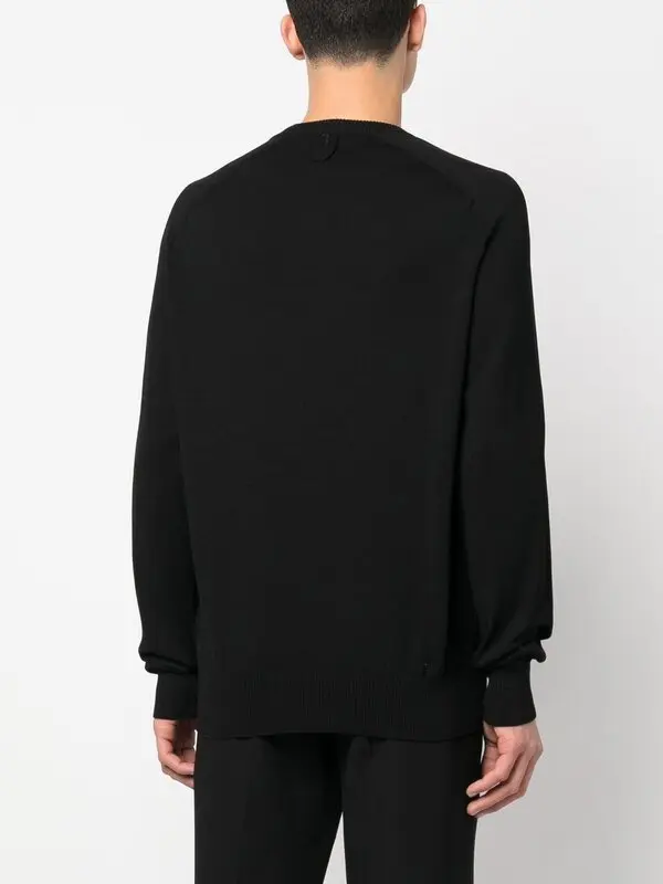 BILLIONAIRE Embroidered Logo Crew-neck Jumper - Black