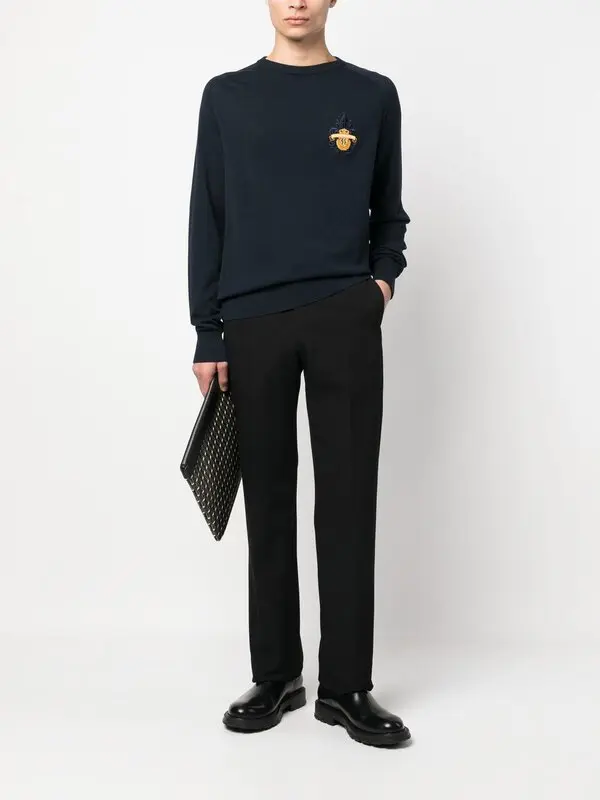 BILLIONAIRE Round-neck Cotton Jumper