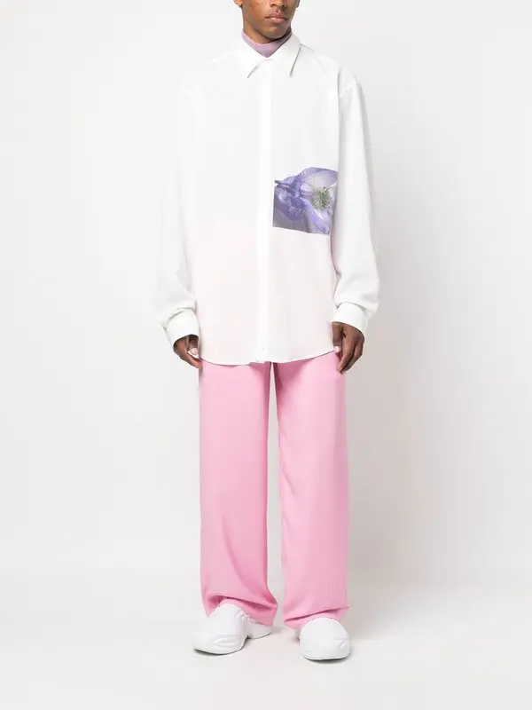 YUIKI SHIMOJI Poppy-print Shirt Jacket