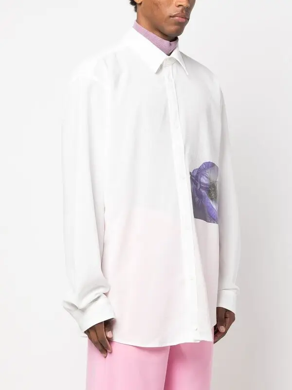 YUIKI SHIMOJI Poppy-print Shirt Jacket