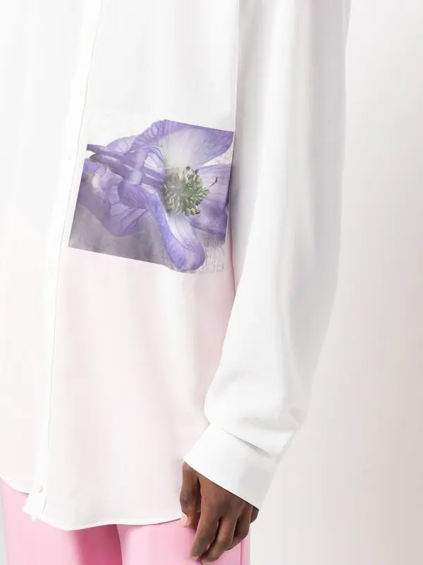 YUIKI SHIMOJI Poppy-print Shirt Jacket