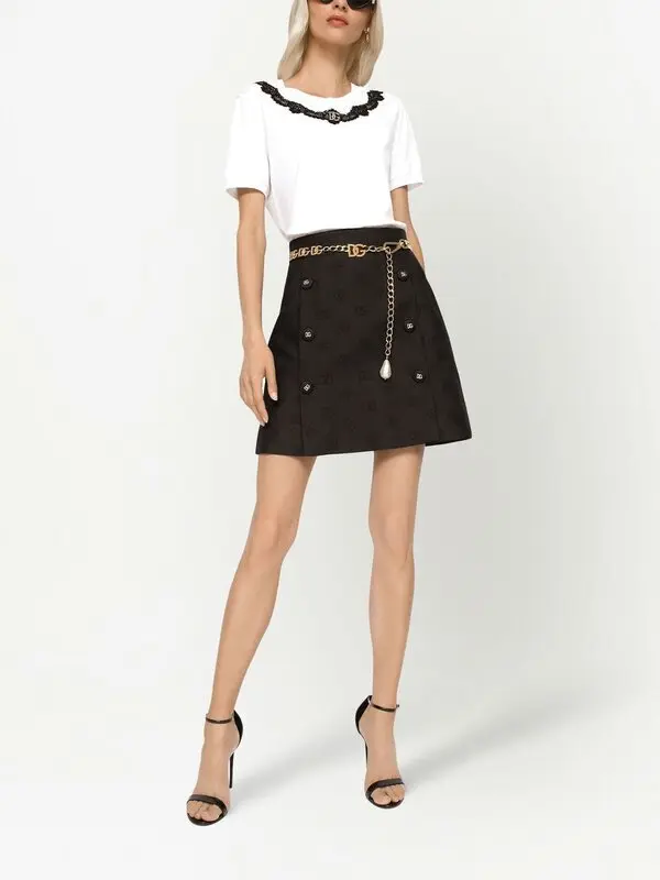 Dolce & Gabbana Jacquard Miniskirt