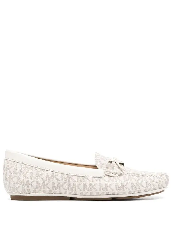 Michael Kors Juliette Monogram-jacquard Moccasins