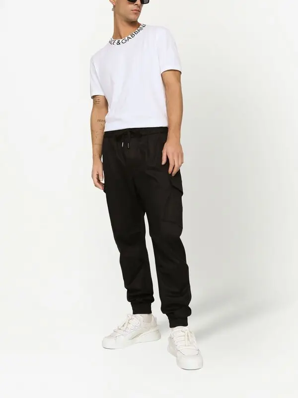 Dolce & Gabbana Logo-tag Cargo Trousers - Blue