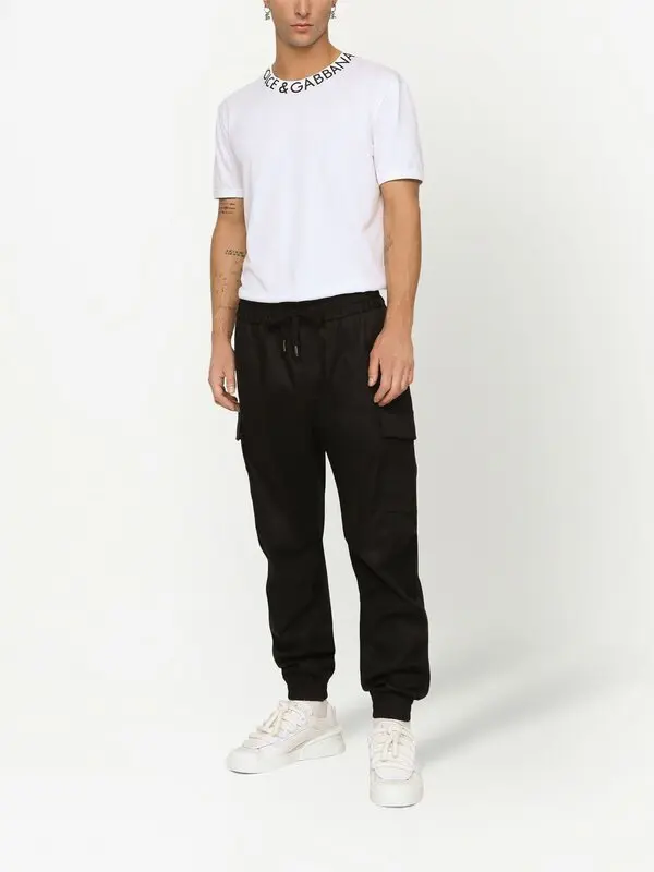 Dolce & Gabbana Logo-tag Cargo Trousers - Blue