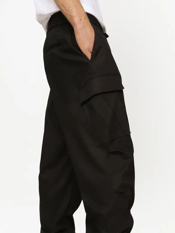 Dolce & Gabbana Logo-tag Cargo Trousers - Blue