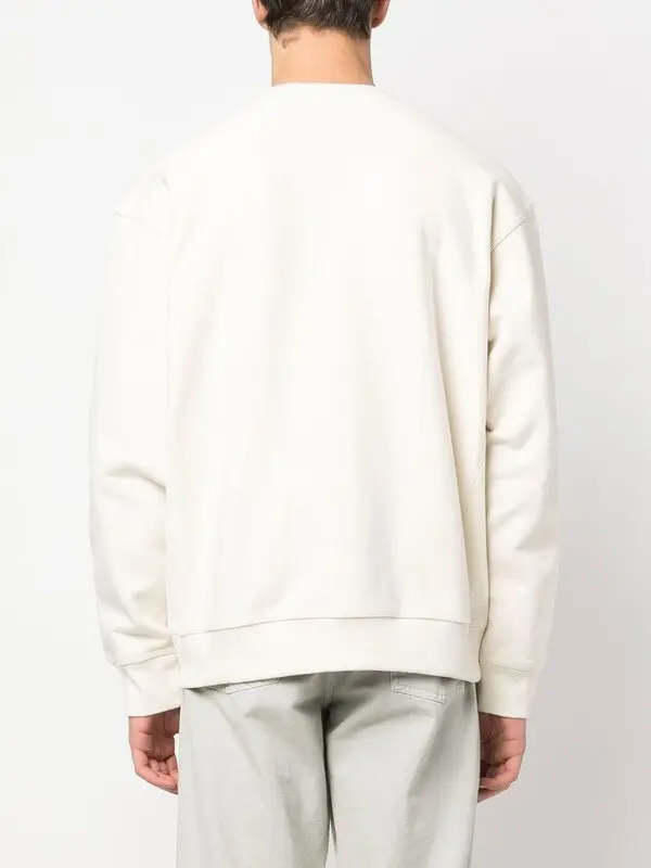 Carhartt Work In Progress Embroidered-logo Cotton Sweatshirt - Neutrals