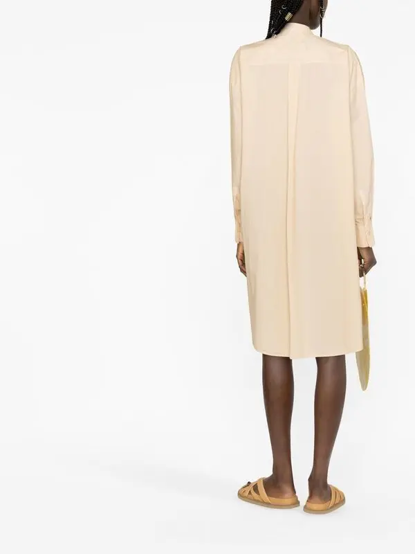 FORTE_FORTE Long-sleeve Shirt Dress - Neutrals