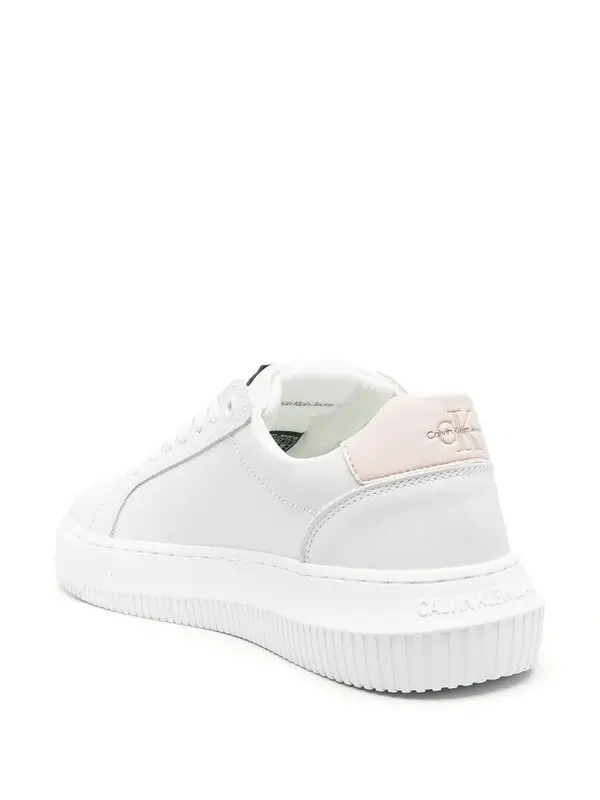 Calvin Klein Logo-print Lace-up Sneakers - White