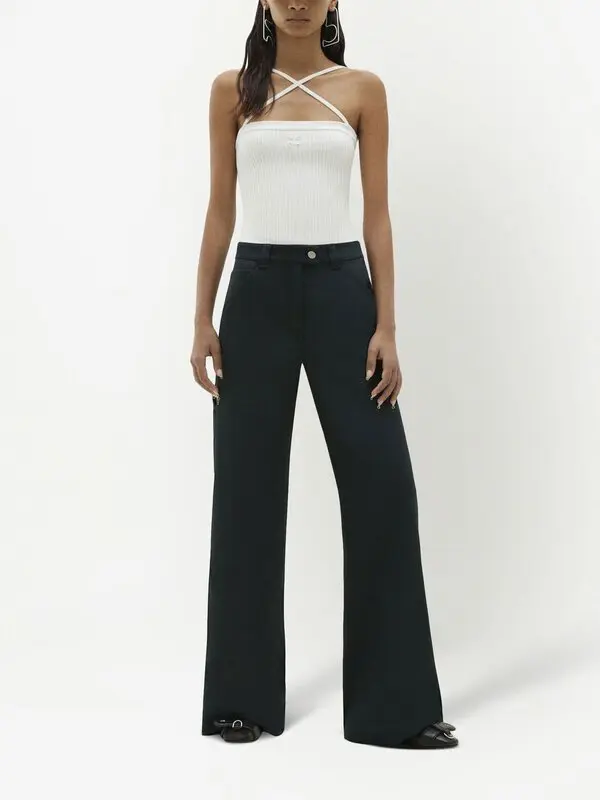 COURREGES High-waisted Wide-leg Trousers