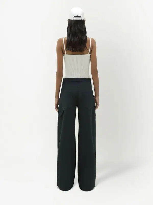 COURREGES High-waisted Wide-leg Trousers