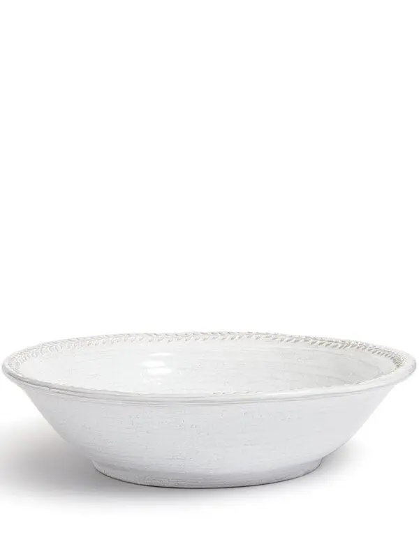 SOHO HOME Hillcrest Leaf-detail Serving Bowl - White