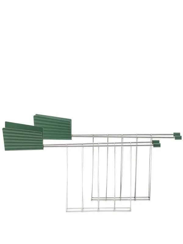 ALESSI Plissé Toaster Racks - Green