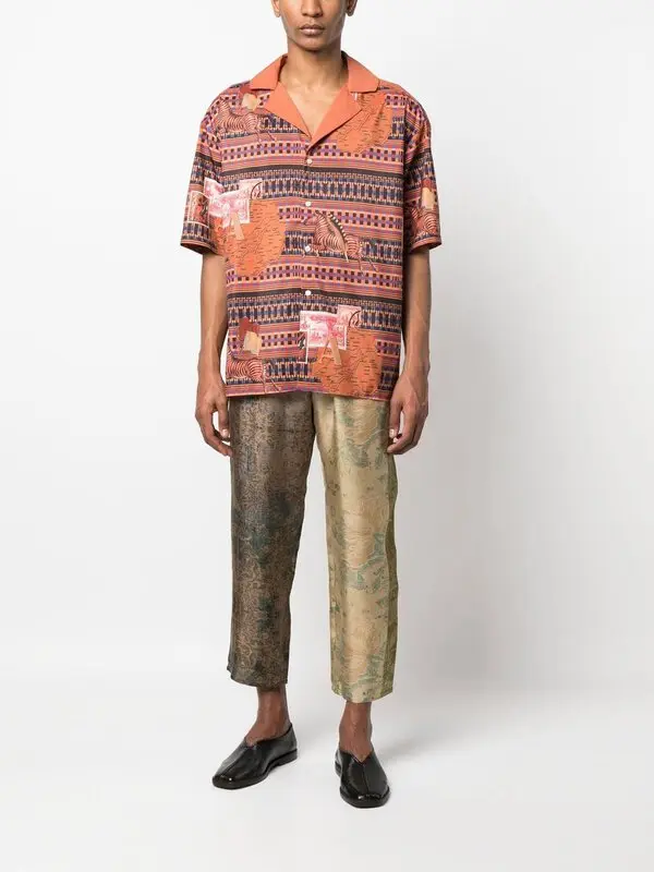 Ahluwalia Graphic-print Short-sleeve Shirt