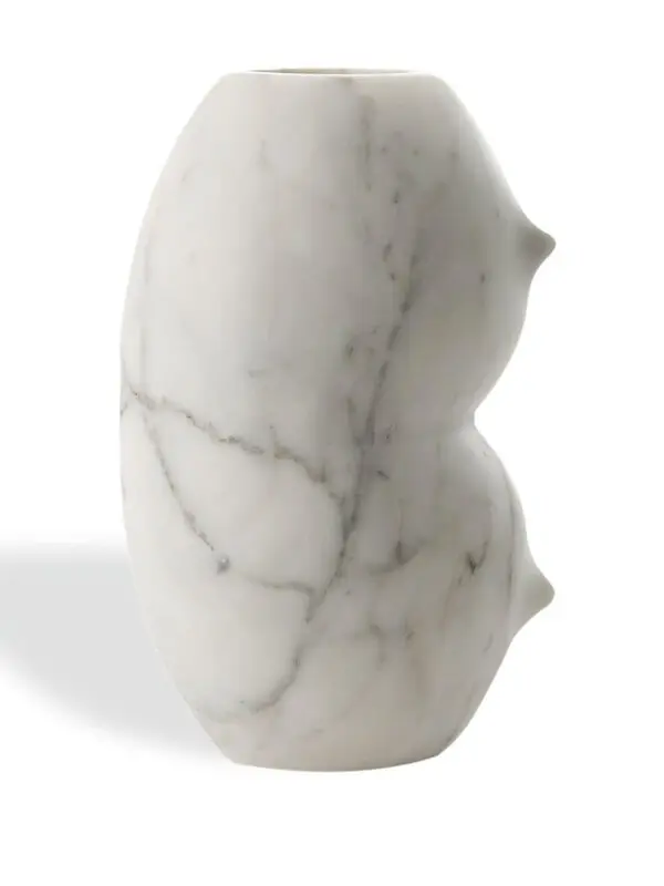 BLOC STUDIOS Clelia Sculpted Marble Vase