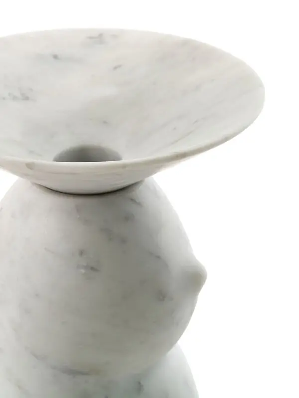 BLOC STUDIOS Clelia Sculpted Marble Vase
