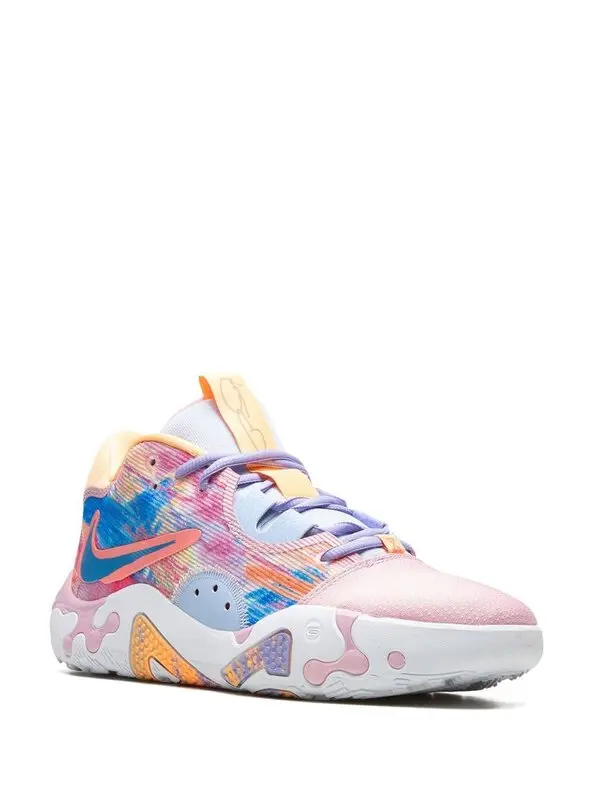 Nike Pg Painted Swoosh Sneakers Pink Editorialist