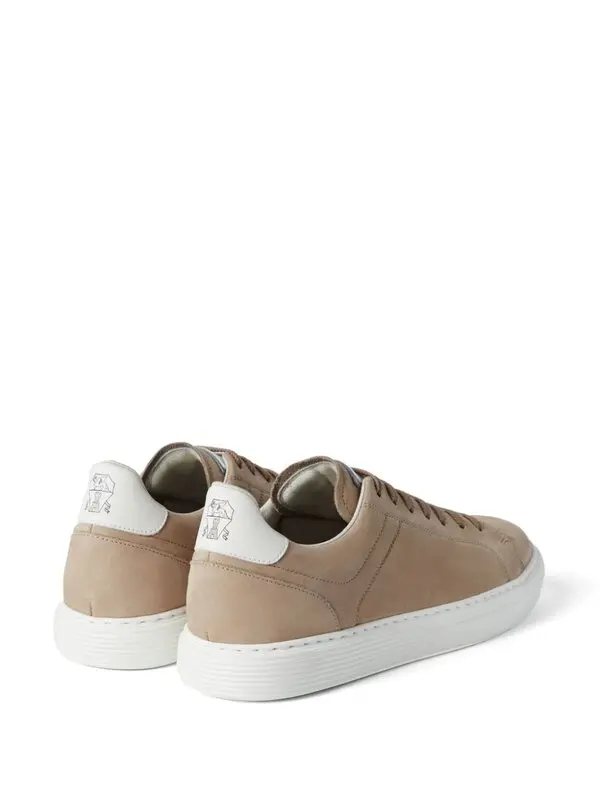 Brunello Cucinelli Suede Lace-up Sneakers - Brown