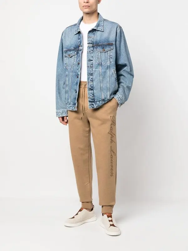 Ralph Lauren Purple Label Logo-embroidered Track Pants