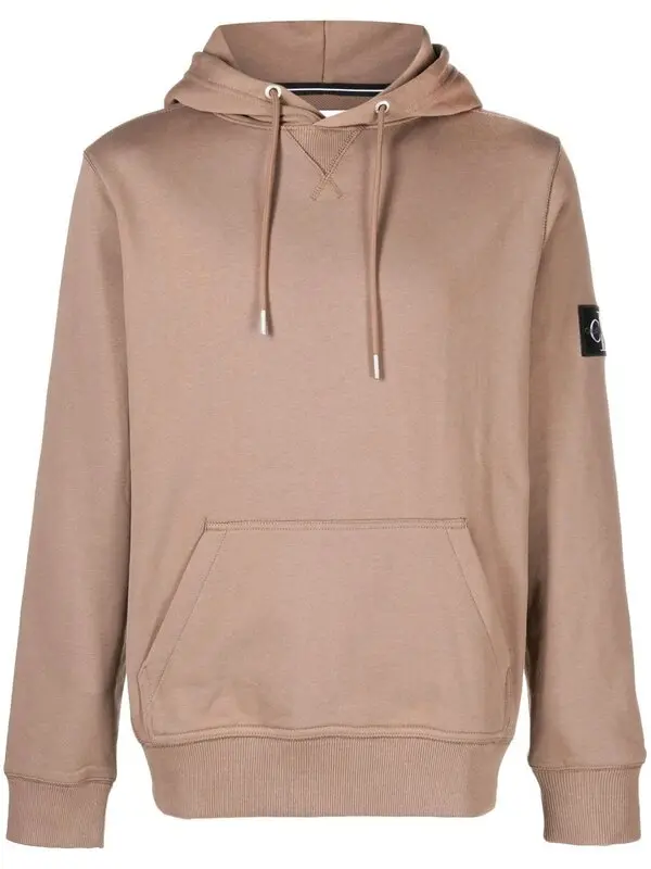 Calvin Klein Heavyweight Cotton Hoodie - Brown