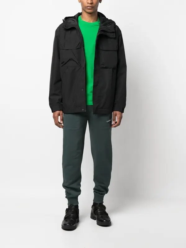 Calvin Klein Technical Windbreaker Jacket - Black