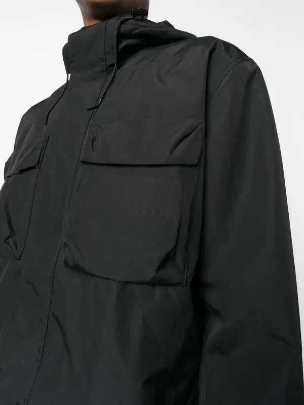Calvin Klein Technical Windbreaker Jacket - Black