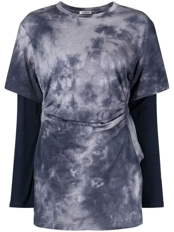GROUND ZERO Tie-dye Long-sleeve T-shirt