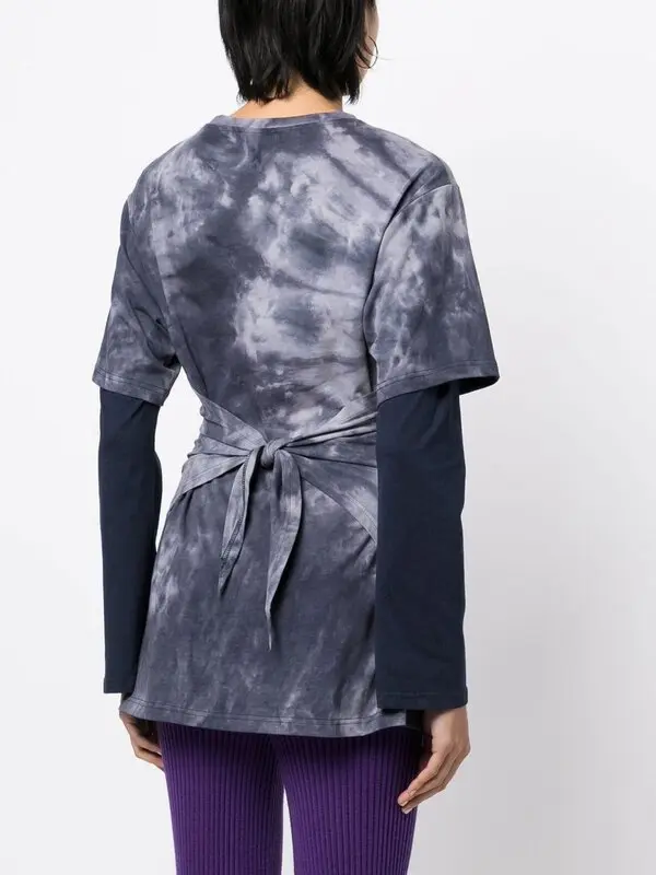 GROUND ZERO Tie-dye Long-sleeve T-shirt