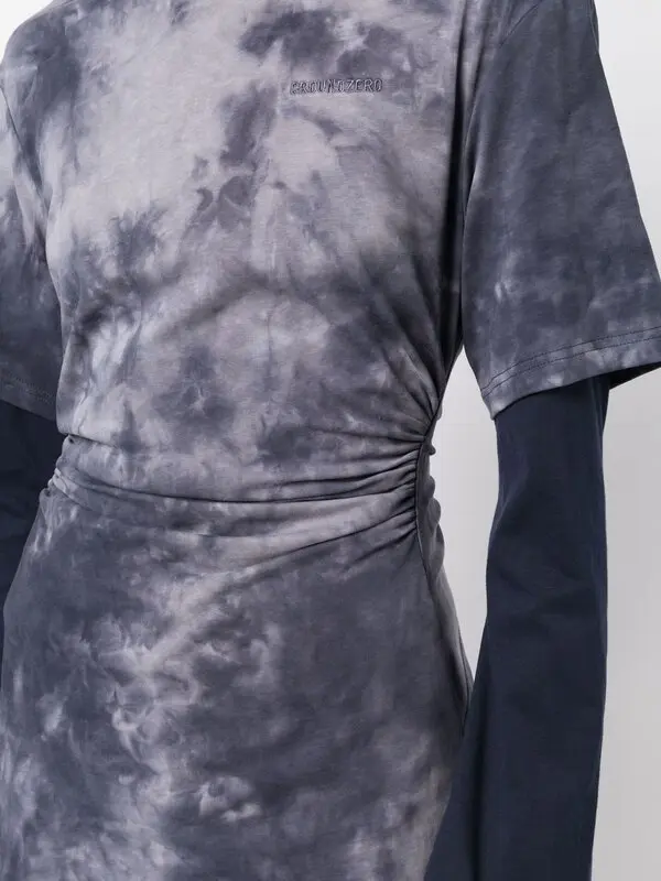 GROUND ZERO Tie-dye Long-sleeve T-shirt