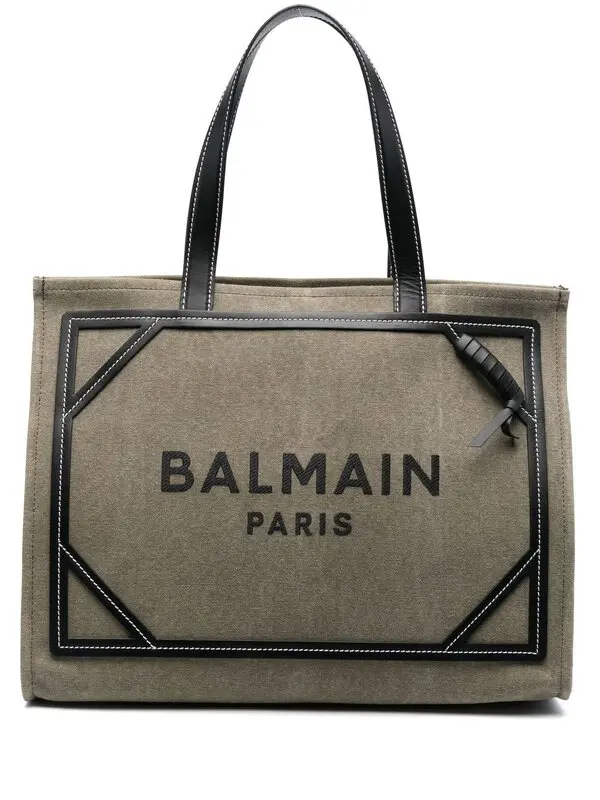 Balmain B-army 42 Tote Bag - Green