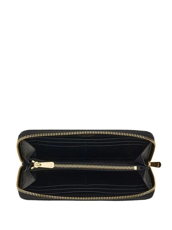 FERRAGAMO Gancini Continental Wallet - Black
