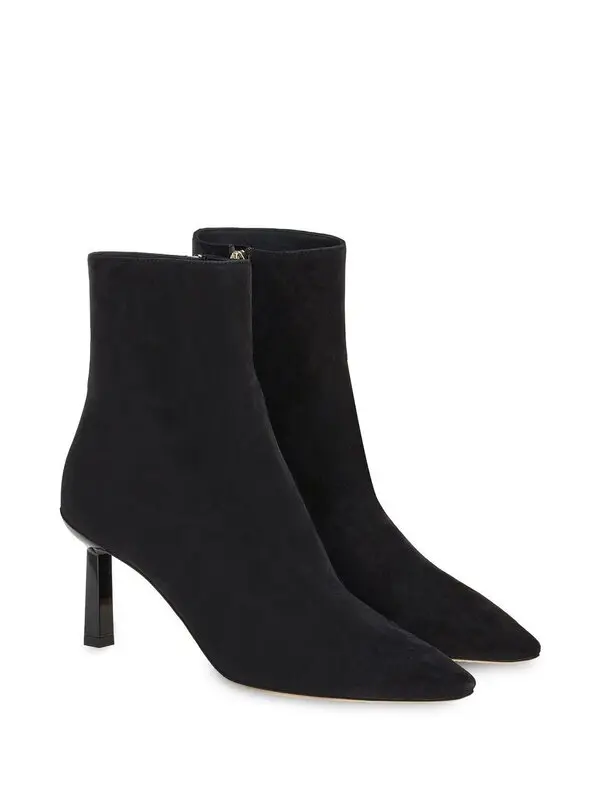 FERRAGAMO 70mm Pointed Toe Boots - Black