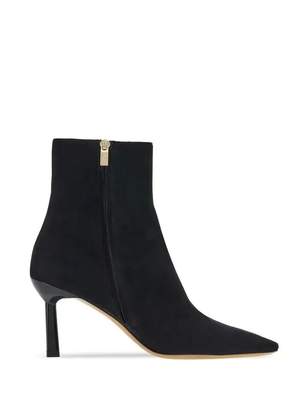 FERRAGAMO 70mm Pointed Toe Boots - Black