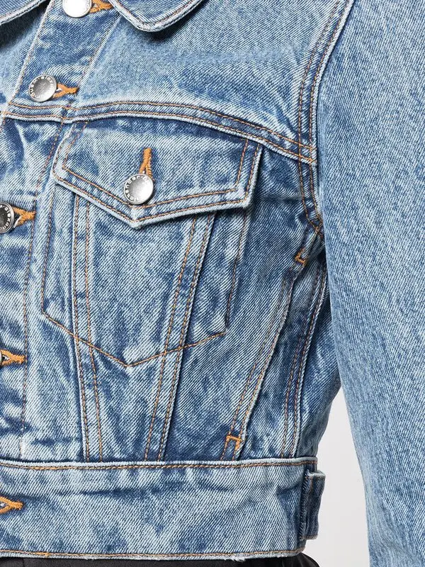 Alexander Wang Cropped Denim Trucker Jacket